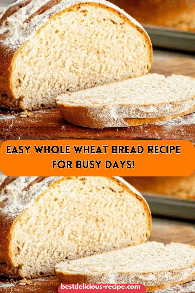 Easy whole wheat bread recipe for busy days! – Best Delicious Recipe
